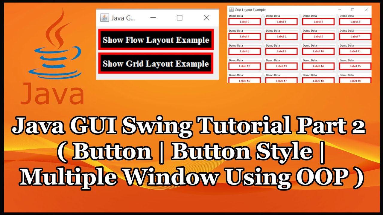 Java Gui Swing Tutorial Part 19 2 Jbutton And Multiple Window Using