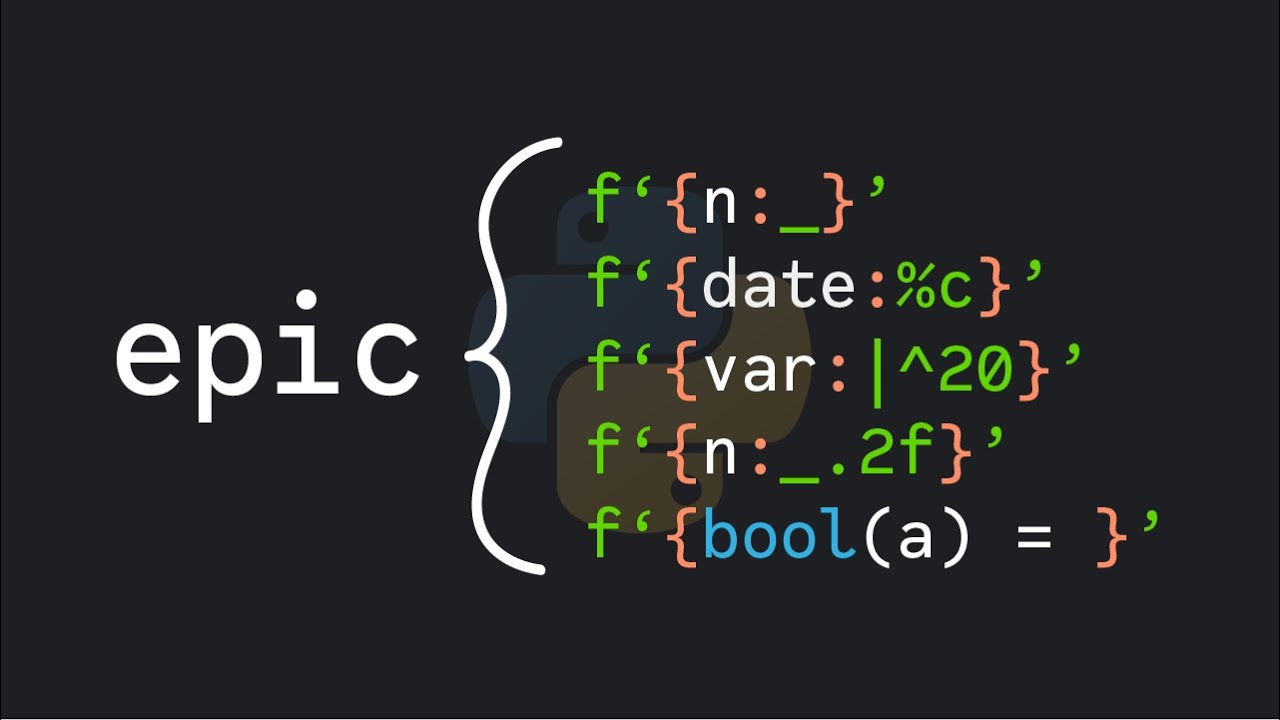 5 Useful F String Tricks In Python Youtube