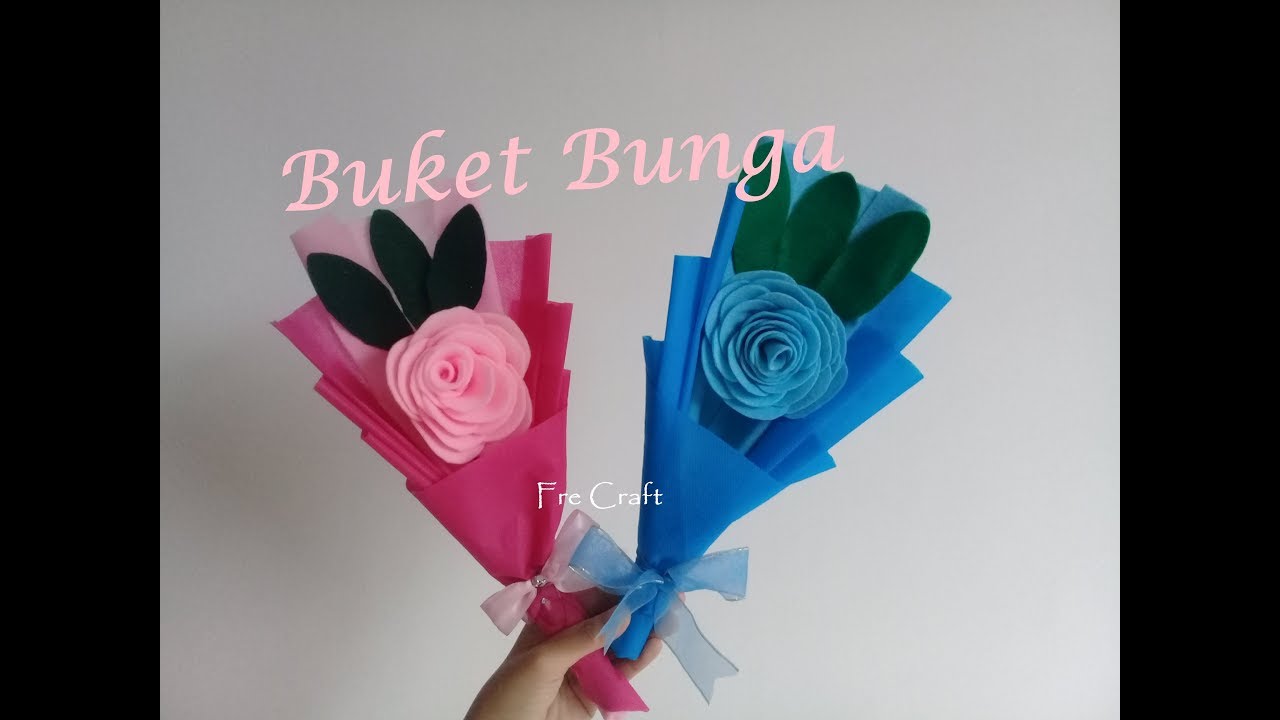 Contoh Buket Bunga Dari Kain Flanel