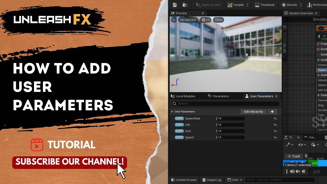 How To Add User Parameters In Niagara In 6 Minutes Unreal Engine 5