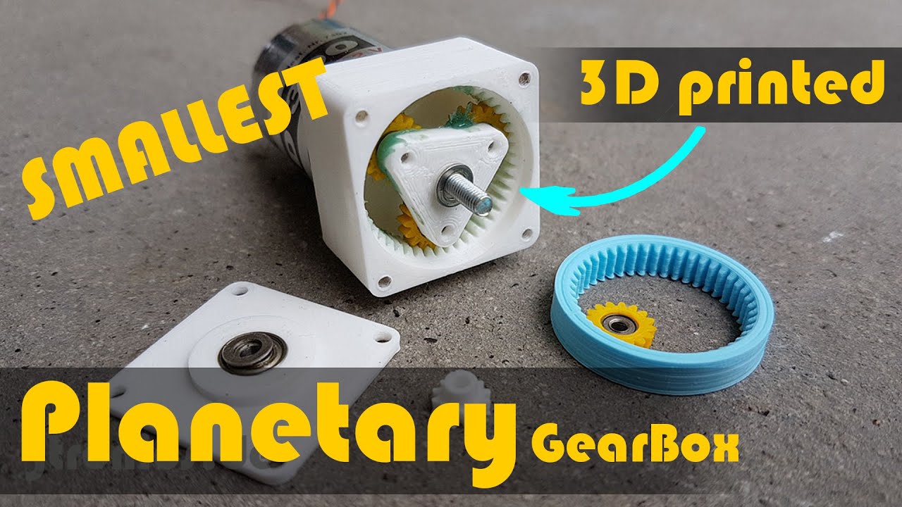 3d Printable Stackable Planetary Gearbox Provides 60 Off