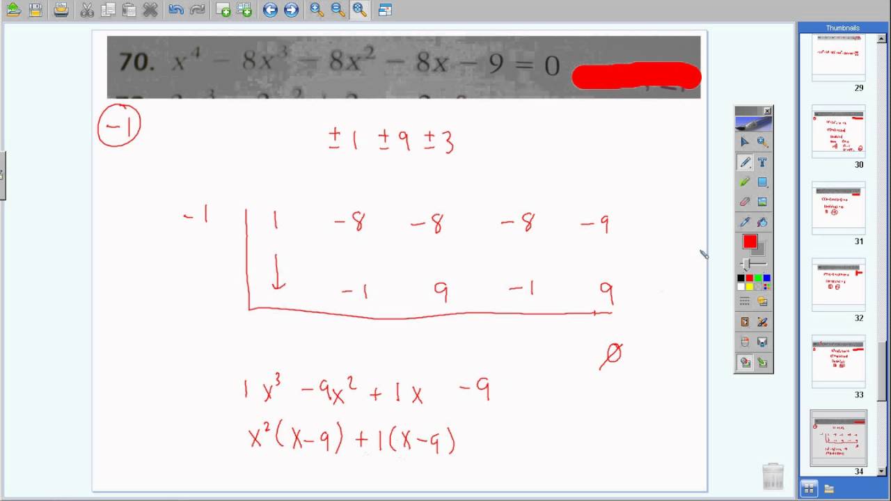Algebra 2 Chapter 9 Review Sheet Part 2 Youtube