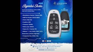 2022 Genuine Hyundai Staria Smart Key Remote 7 Button 433mhz Fob 4f28 ...