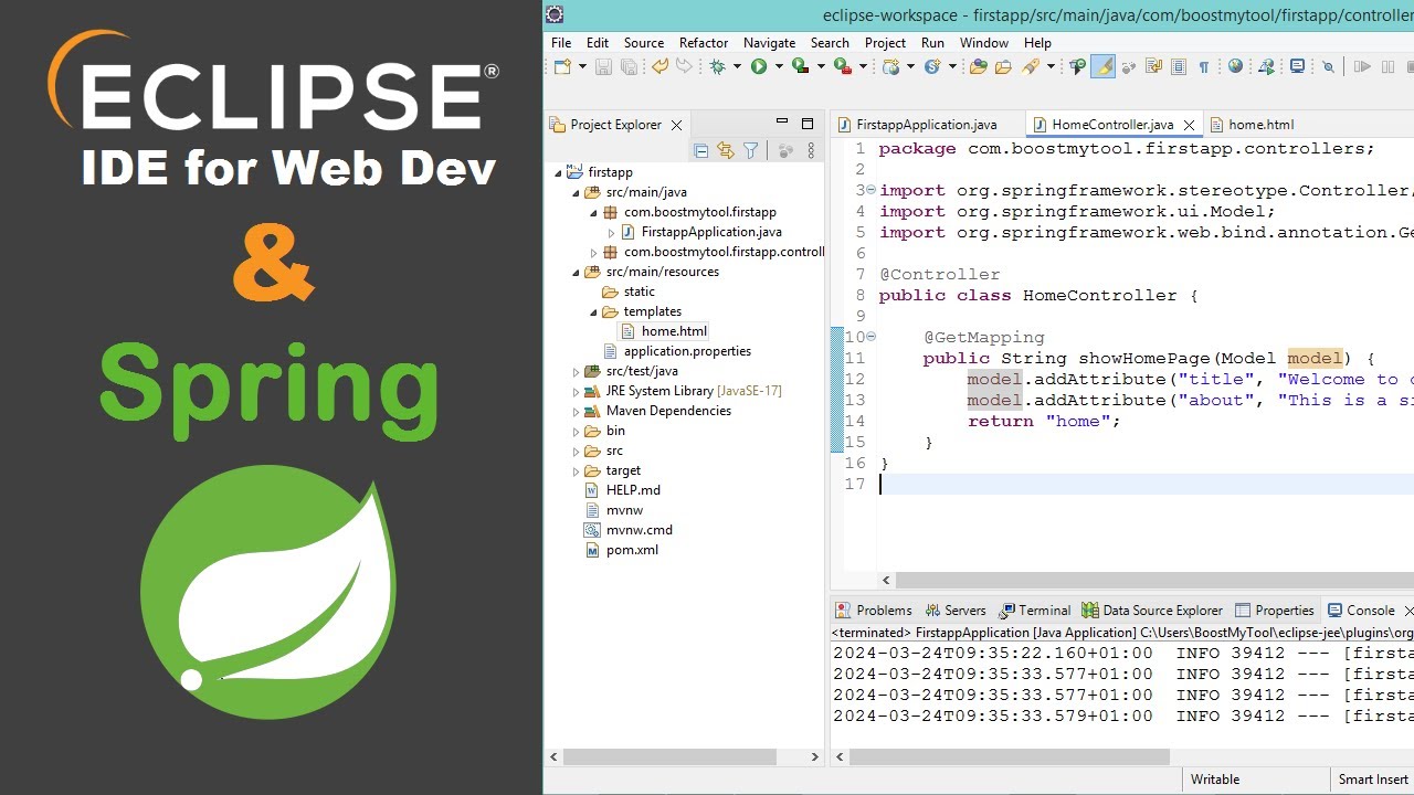 Setup Eclipse Ide And Create Spring Boot Applications Using Spring Mvc