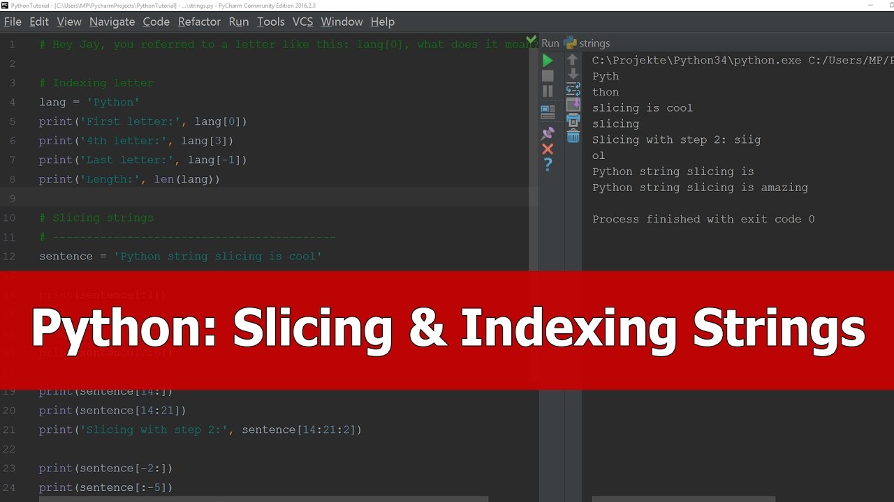 Python Tutorial Strings Youtube