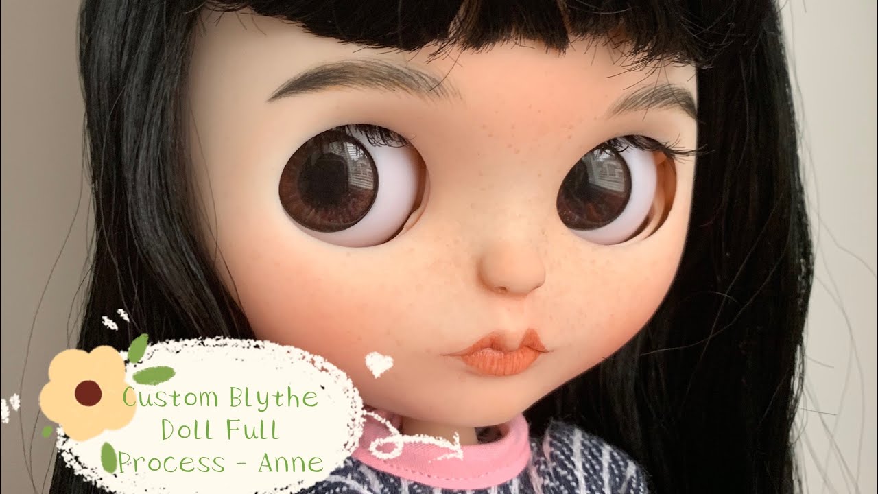 Custom Blythe Doll Full Process Anne Deco Bear Youtube