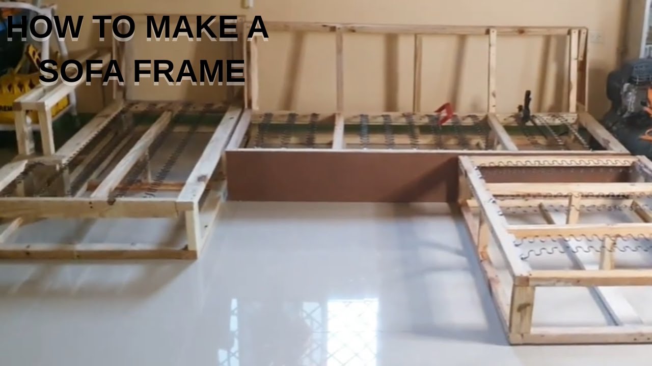 Build Your Own Sofa Sectional Step By Step Diy Sofa Frame Youtube