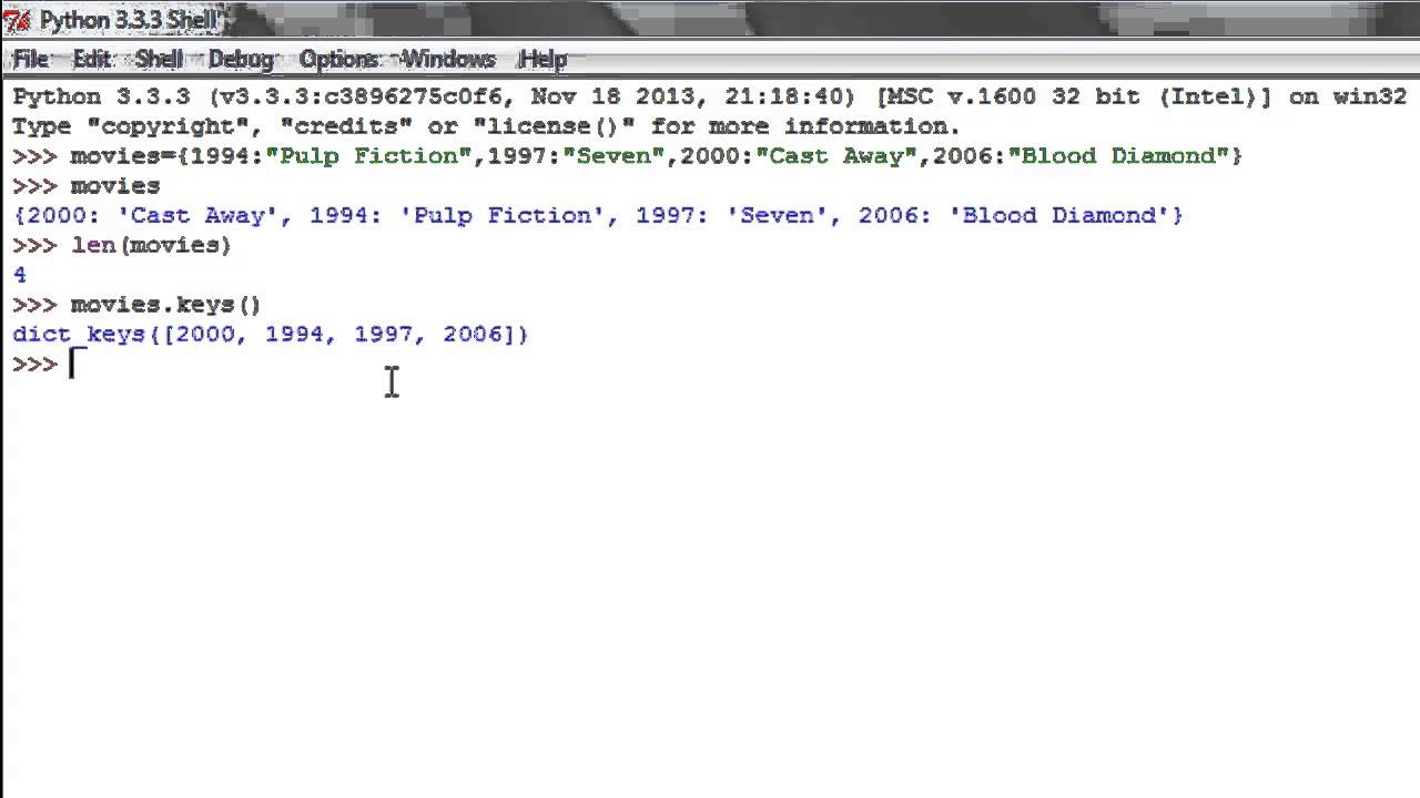 Python Programming Tutorial 32 Dictionary Functions Youtube