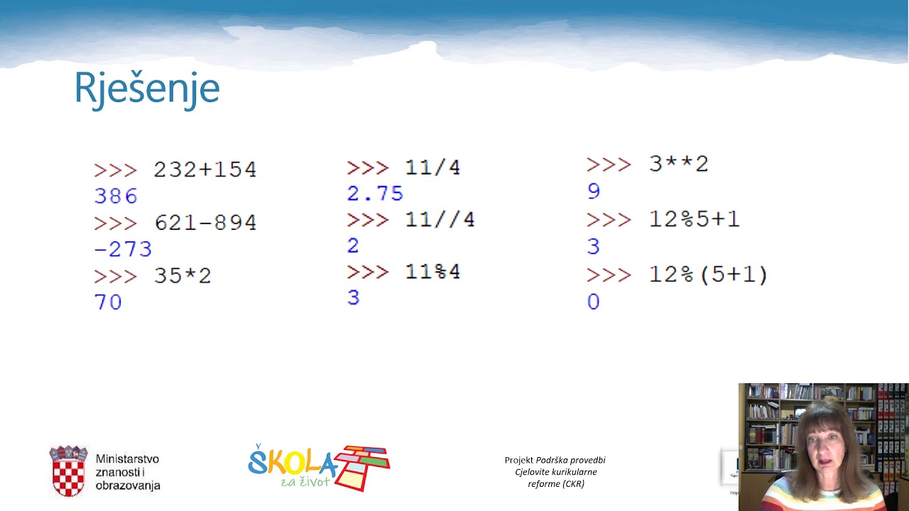 Informatika 1 R Sš Uvod U Programiranje U Pythonu Youtube