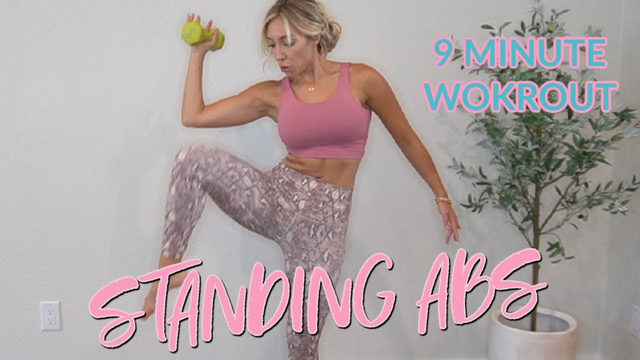 Standing Abs 9 Minute Workout Youtube