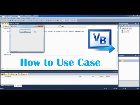 How To Use Select Case In Visual Basic Visual Studio Youtube
