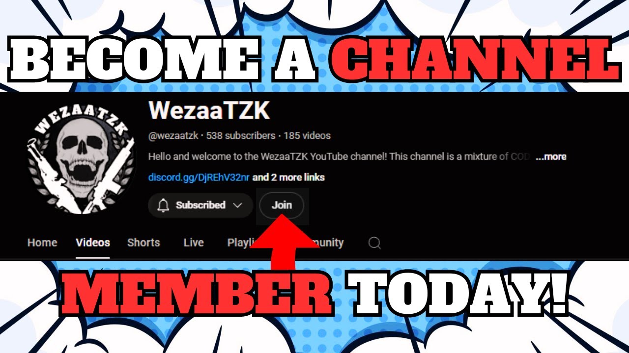 Become A Channel Member Today Youtube