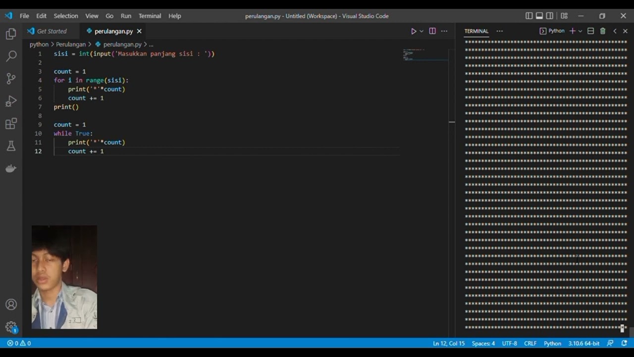 Python Simple Program For And While Loops For Beginner Youtube