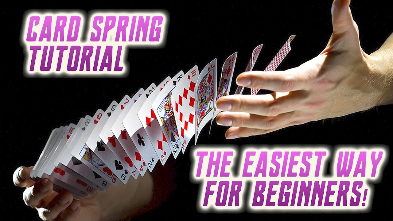 Card Flourish Tutorials Card Spring Tutorial For Beginners Easy