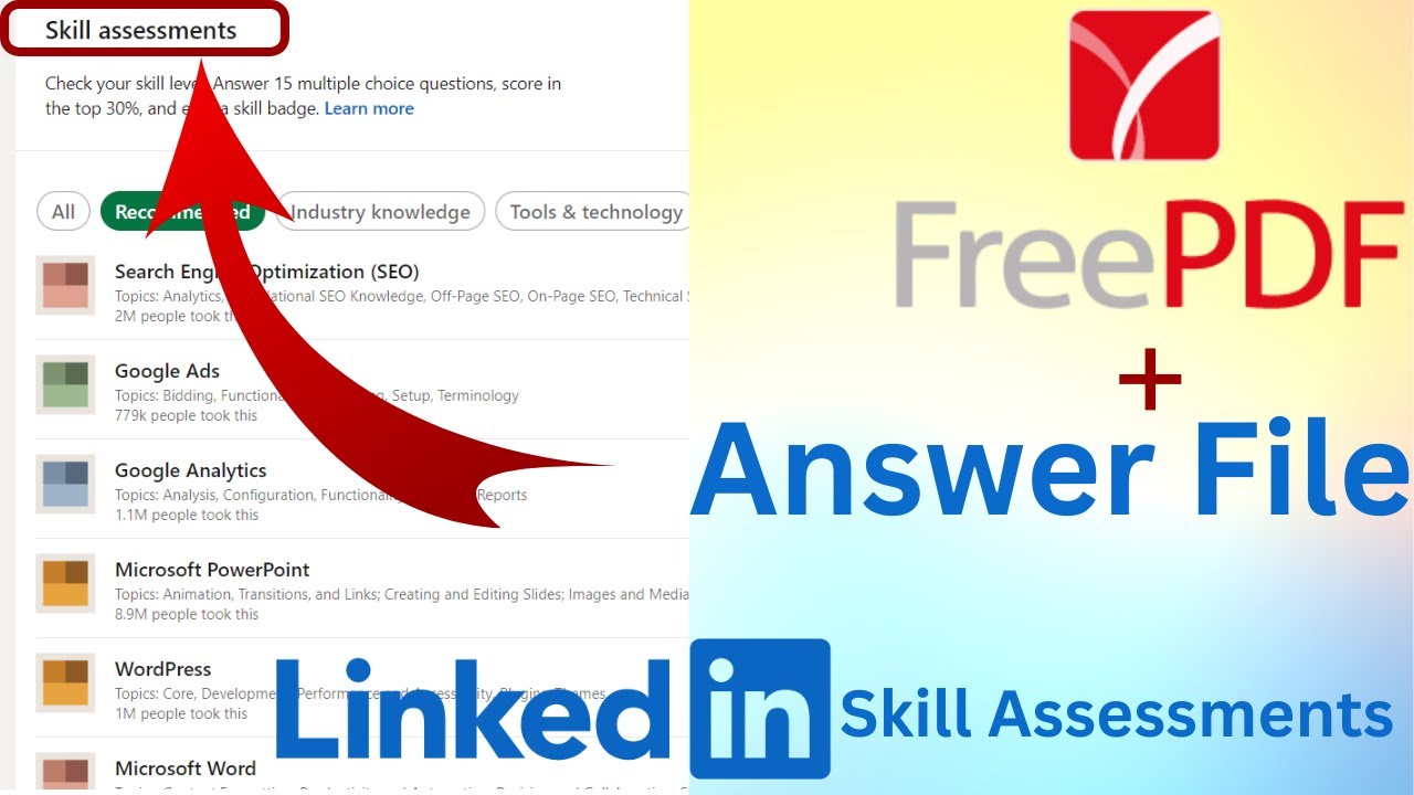 Free Fdf Answer Files Of The Linkedin Skill Assessment Test Linkedin