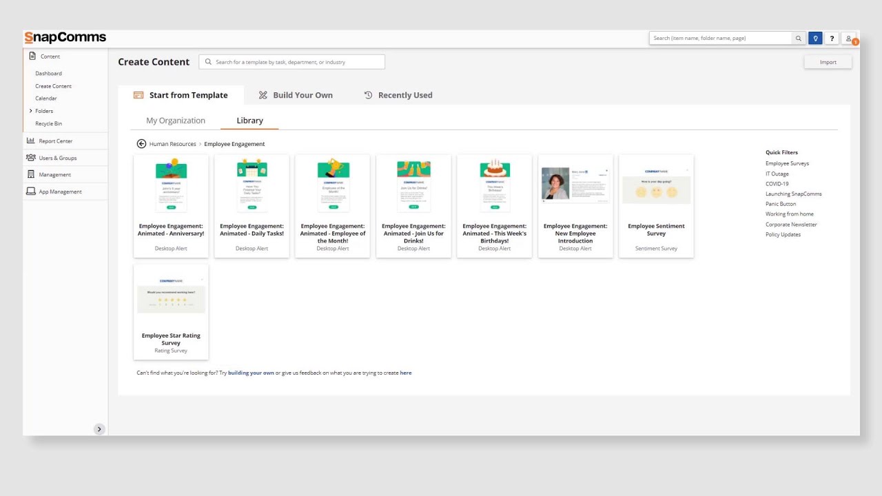 Snapcomms Create Content Overview Youtube