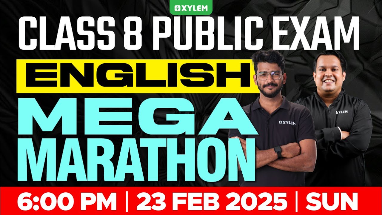 Class 8 Annual Exam English Mega Marathon Xylem Class 8 Youtube