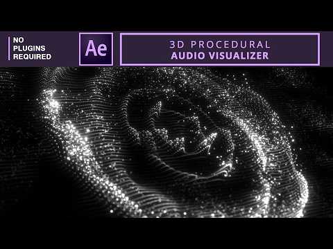 3d Procedural Audio Visualizer In After Effects No Plugins Youtube