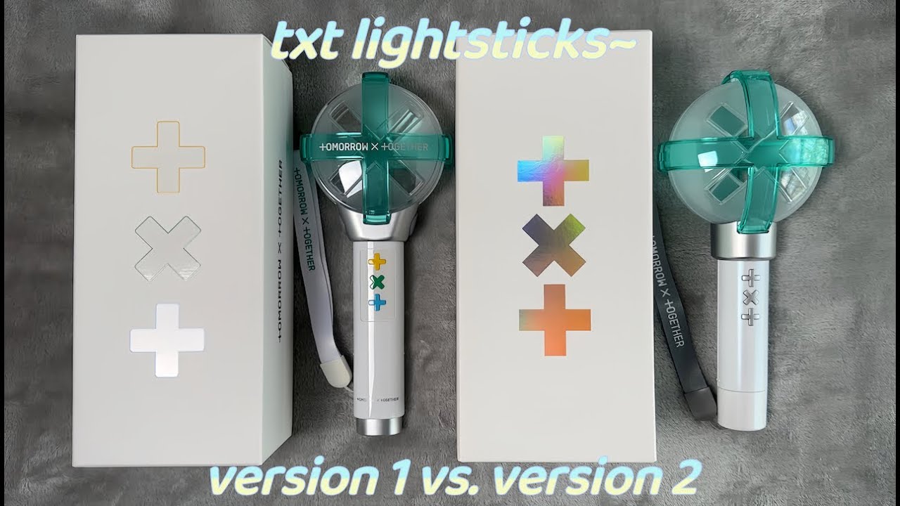 Txt S Official Lightsticks 笙 Version 1 Version 2 Comparison Youtube