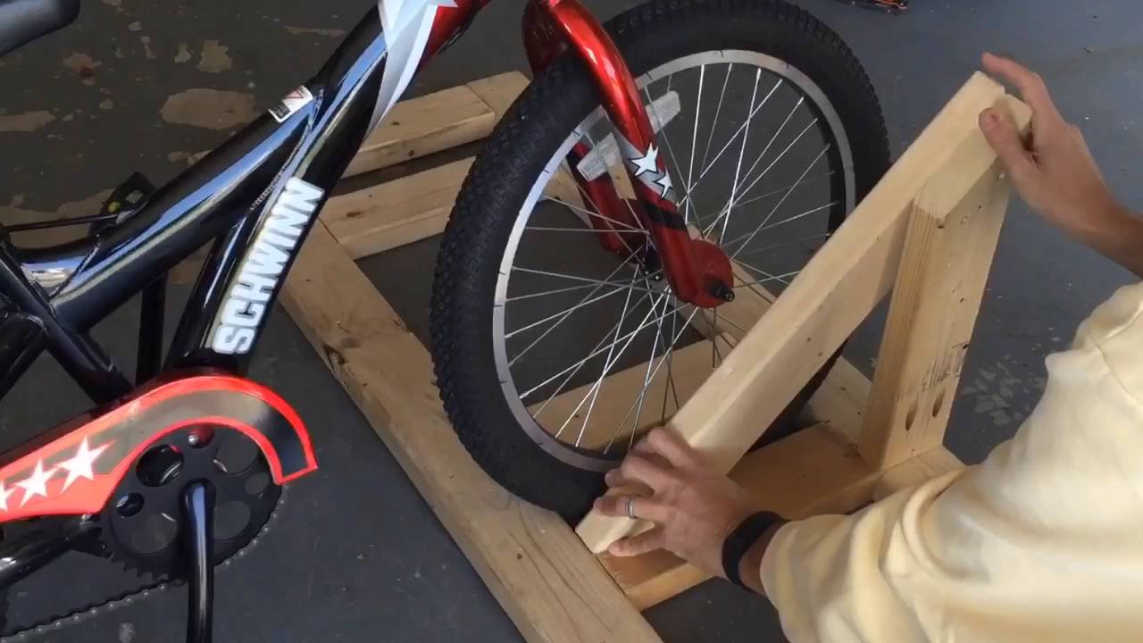 Homemade Bike Rack Tutorial Youtube