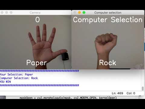 Rock Paper Scissors Using Opencv Tensorflow And Python
