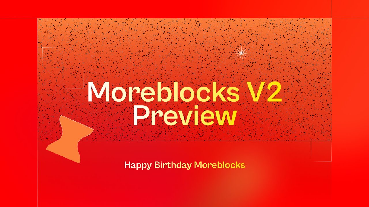 Moreblocks V2 Preview Full Walkthrough Tutorial Youtube