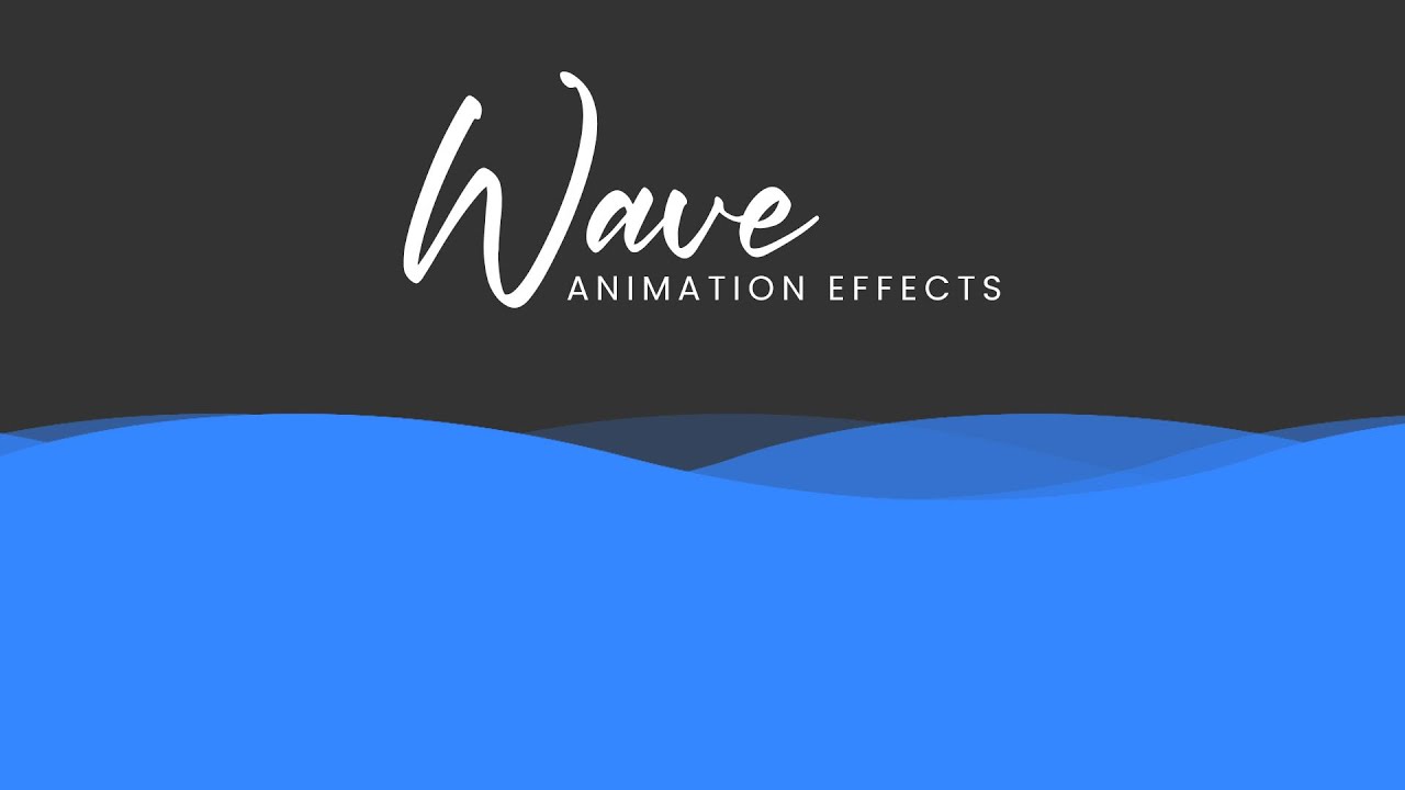 Wave Animation Effects Html Css Youtube