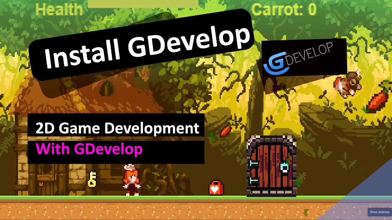 Gdevelop Tutorials 02 Create A 2d Game Download And Install Gdevelop