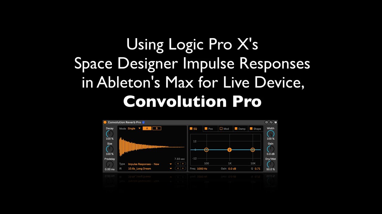 Using Logic Space Designer Impulse Responses In Ableton Live