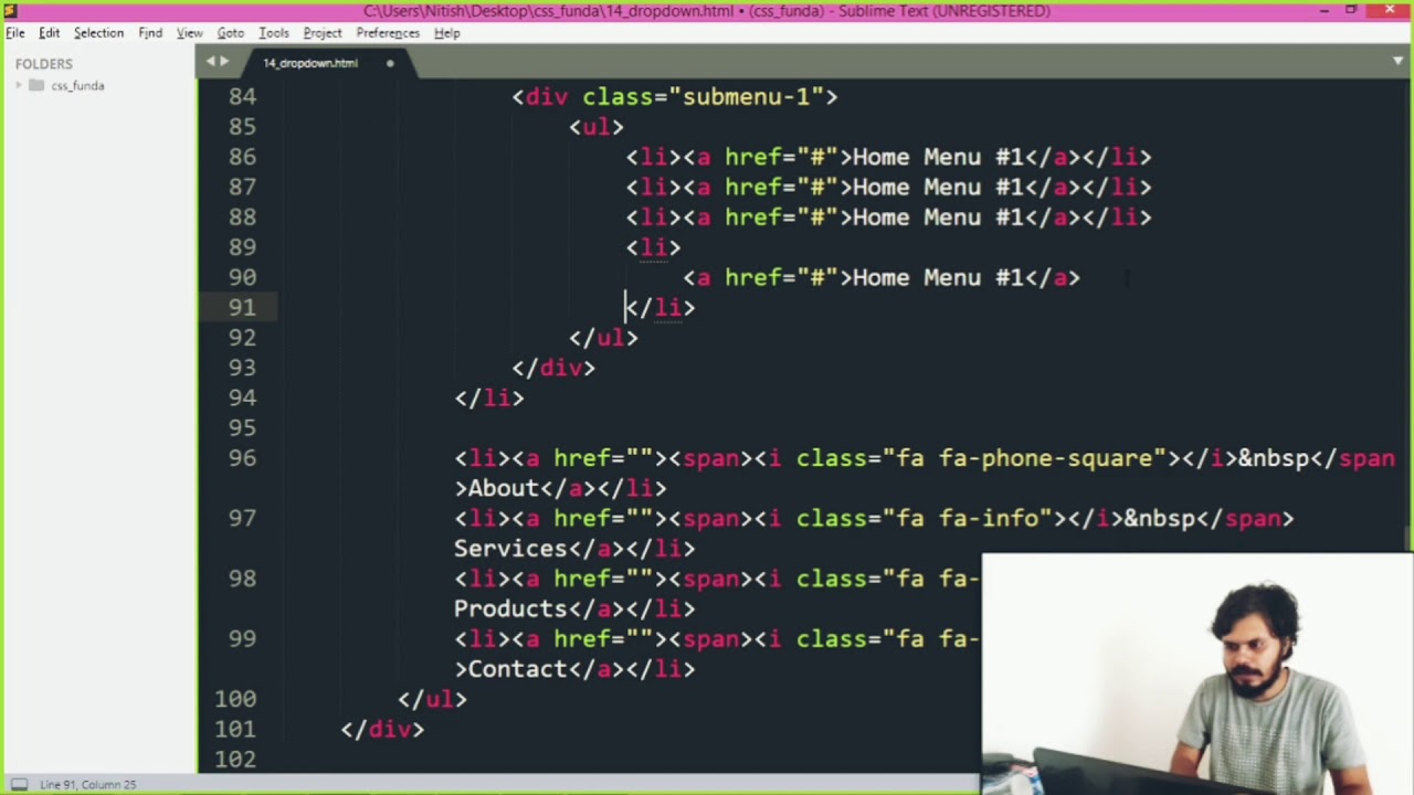 Dropdowns In Css Youtube