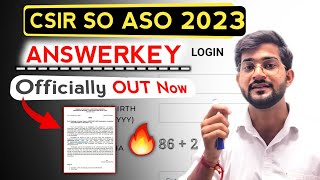 Csir Aso Answerkey 2024 Out Now Csir Answer Key 2024 Csir Exam Analysis ...