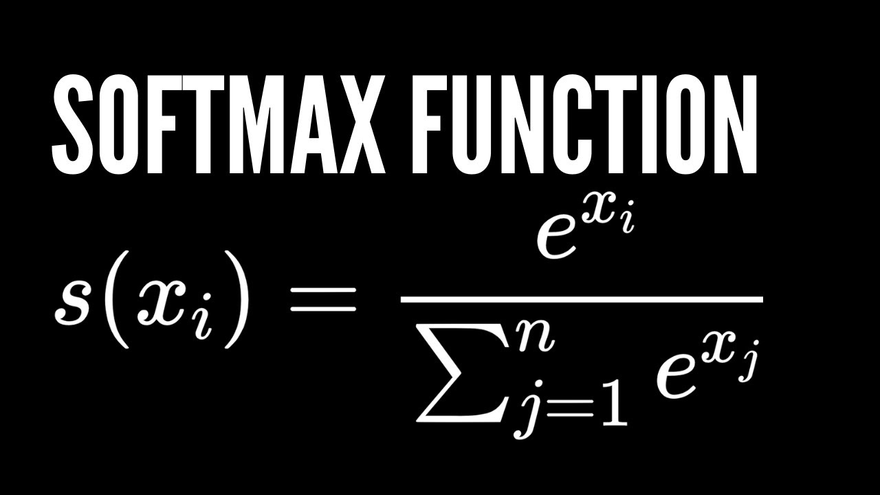 Softmax Function In Deep Learning Youtube