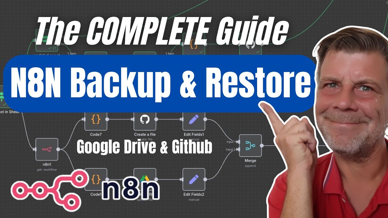 How To Backup Restore N8n Workflows Github And Google Drive Youtube