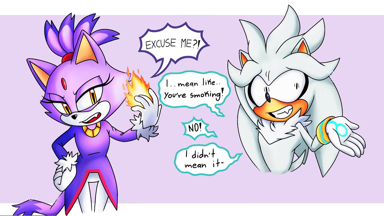 Flirting Fail Silver X Blaze Silvaze Sonic Comic Dub Compilation