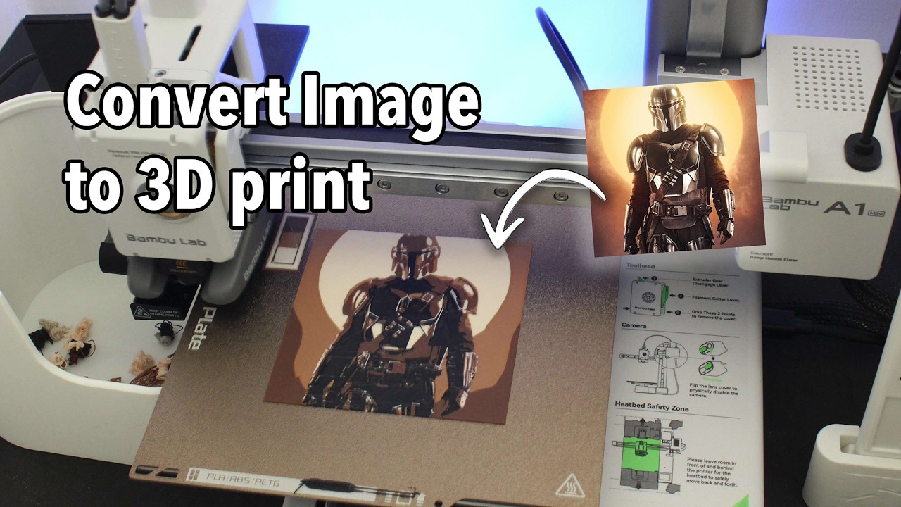How To Convert Any Picture Into A Flat 3d Print For Free Youtube