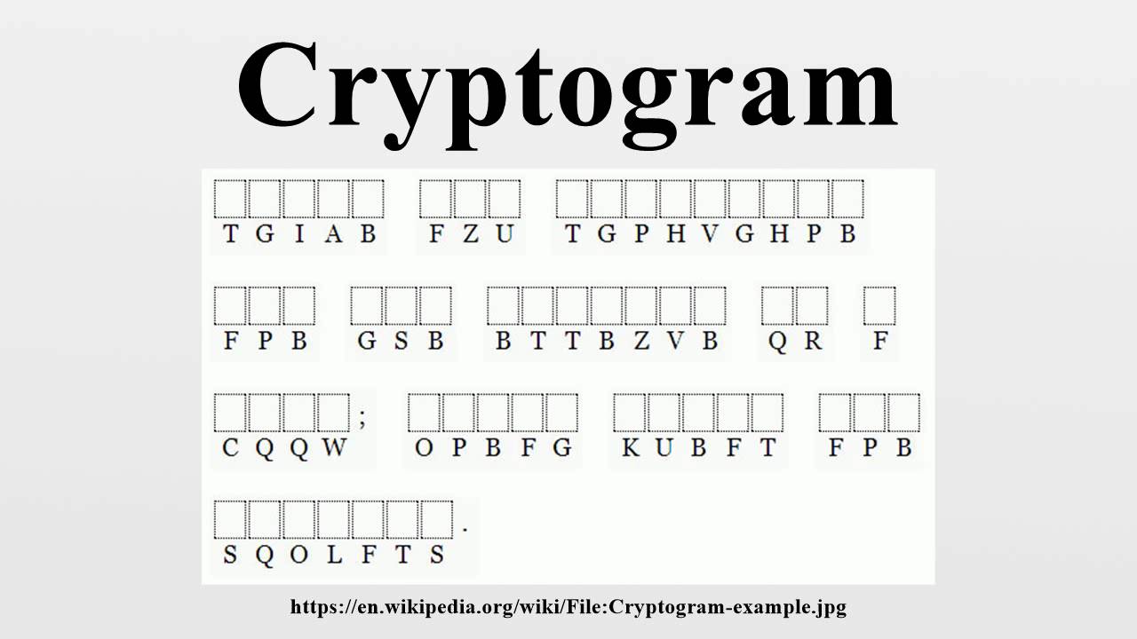 Cryptogram Youtube