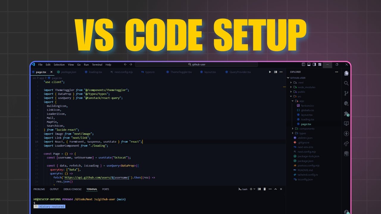 Vs Code Setup Youtube