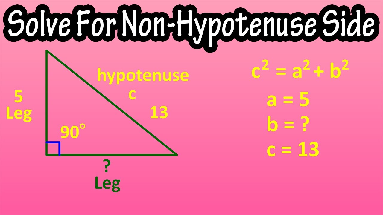 Example Of Hypotenuse Formula 3 4 5 Triangles Definition Rule