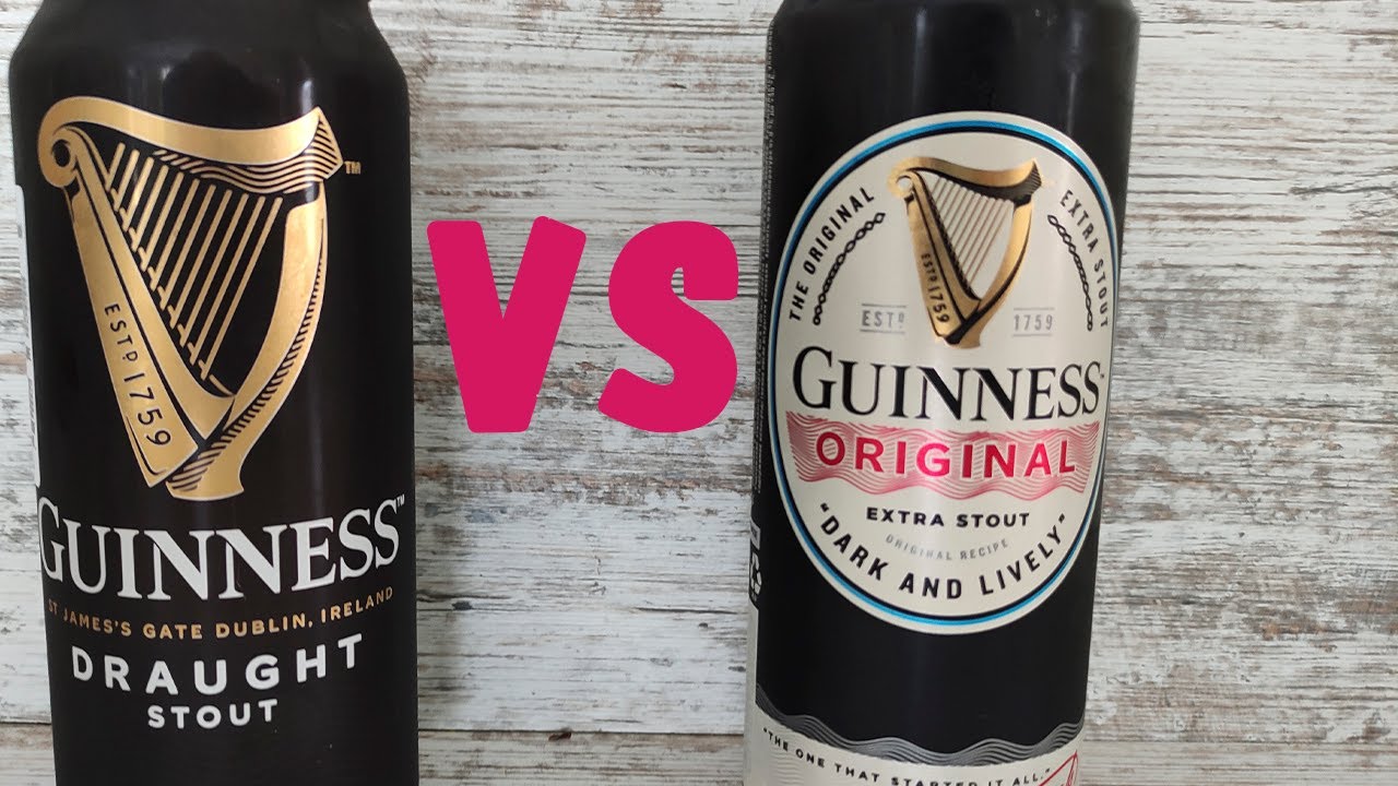 пиво Guinness наше Vs импорт Guinness Draught Stout и Guinness