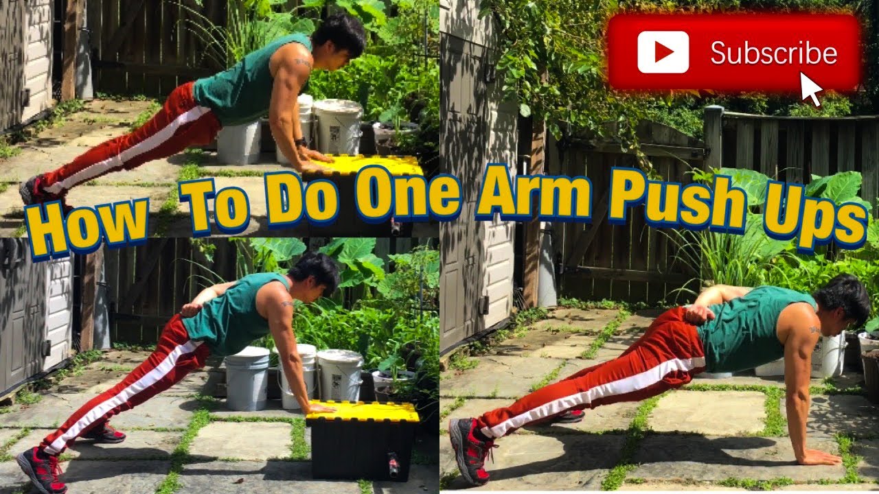 How To Do One Arm Push Ups Youtube