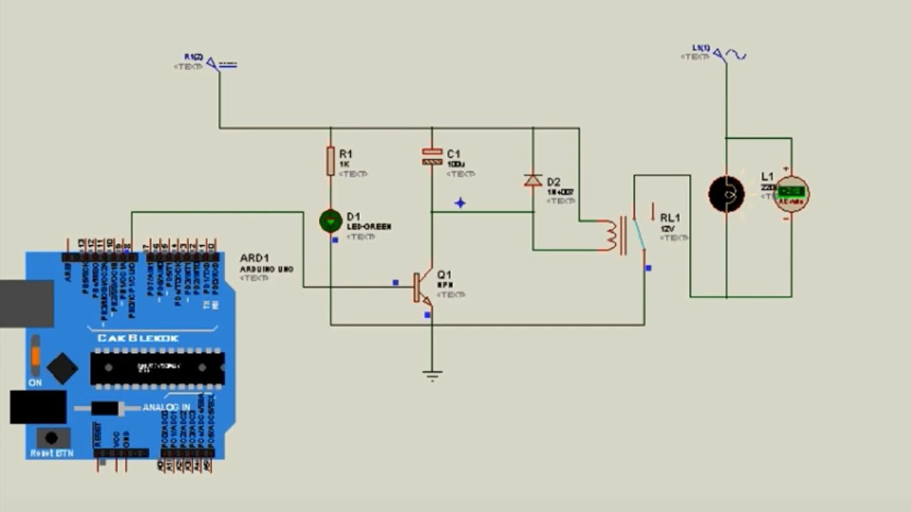 Arduino Belajar Membuat Rangkaian Relay Module 1 Channel Dengan Proteus ... Arduino Belajar Membuat Rangkaian Relay Module 1 Channel Dengan Proteus ...