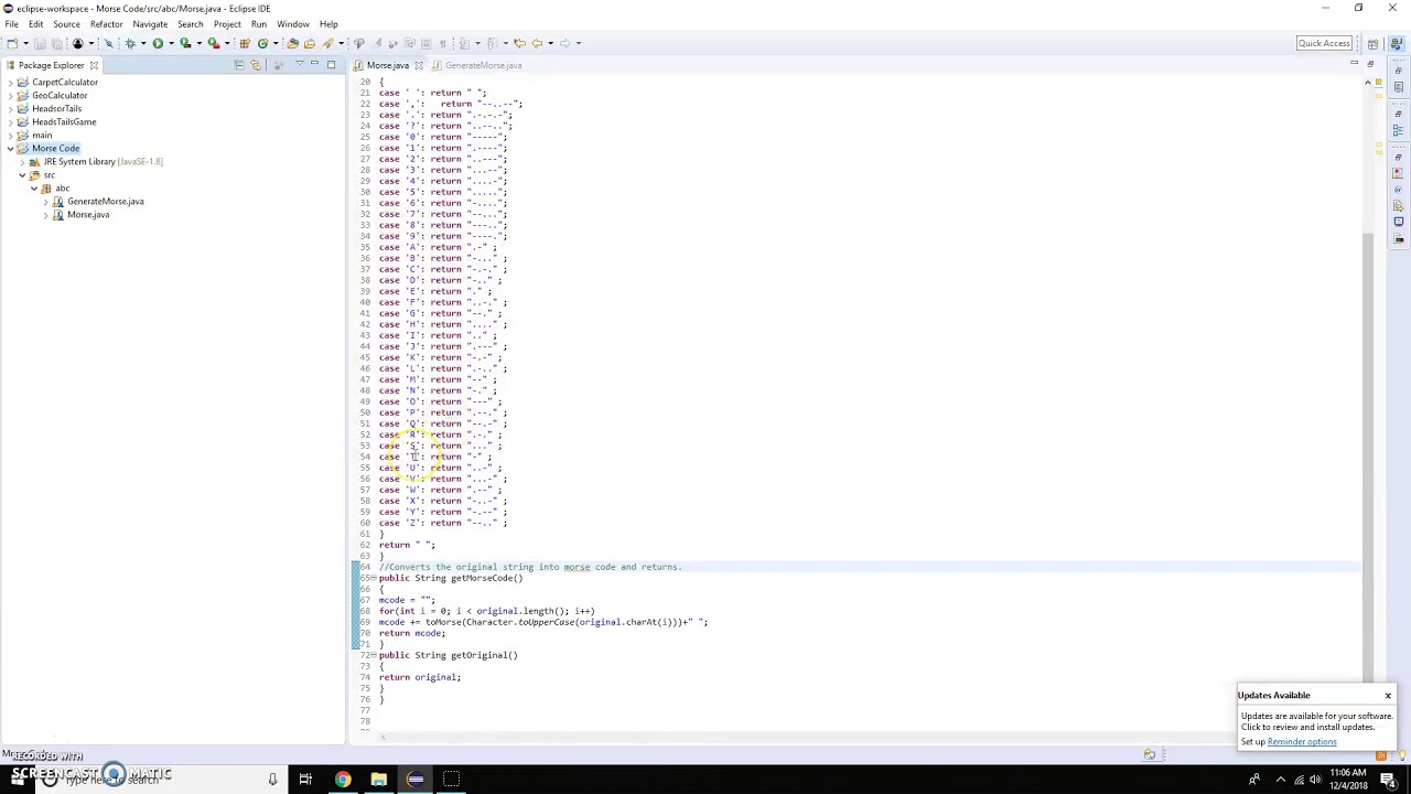 Chapter 8 Morse Code Translator Java Youtube