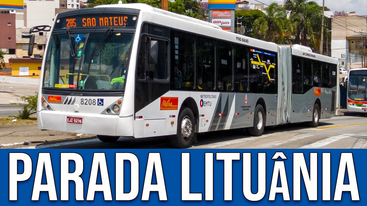 Parada Lituânia Rua Oratório Movimentação De ônibus 580 Youtube