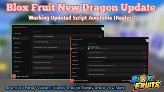 Dragon Update Blox Fruit Script 2024 Auto Farm Volcano Island Dragon ...