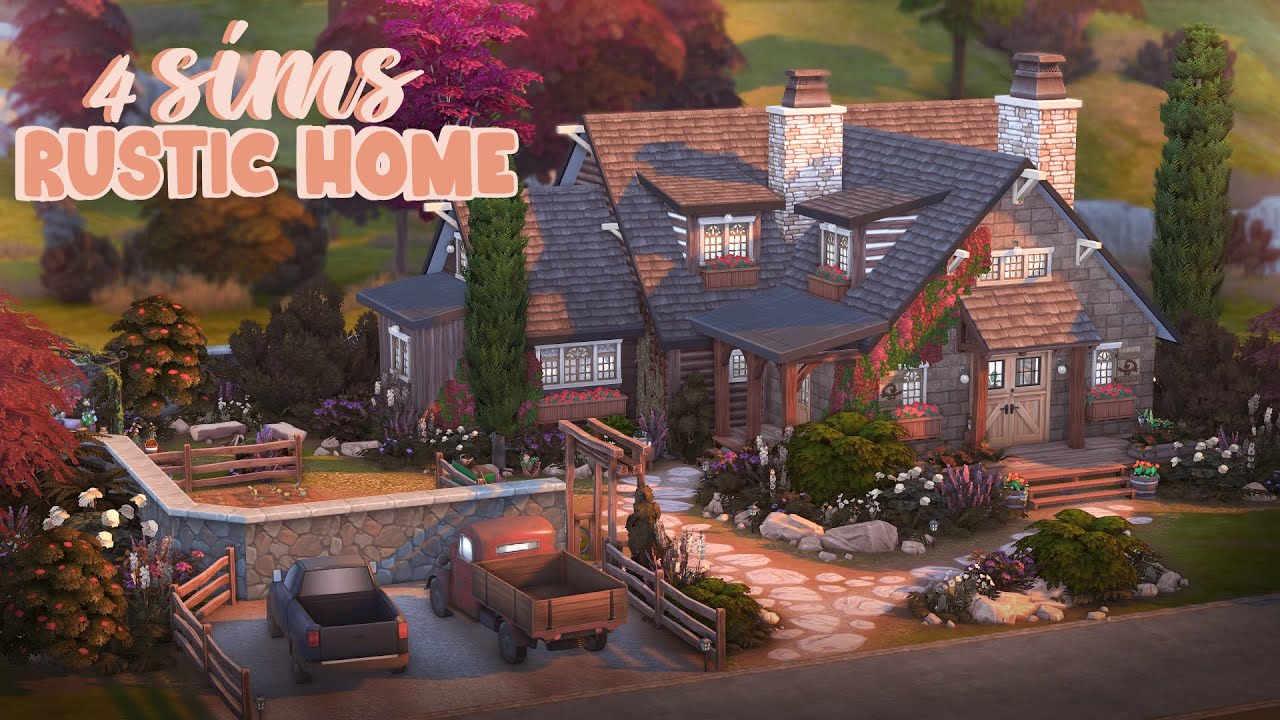 Large Rustic Family Home рџ ћ The Sims 4 Speed Build Youtube