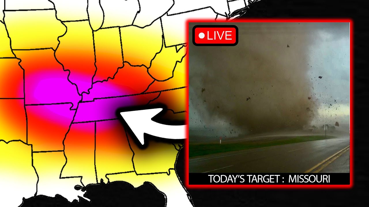 Live Storm Chasing Severe Weather Outbreak Strong Tornadoes