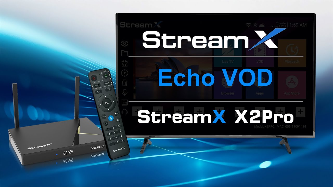 Streamx X2 Pro Max Echo Vod Demonstration Youtube