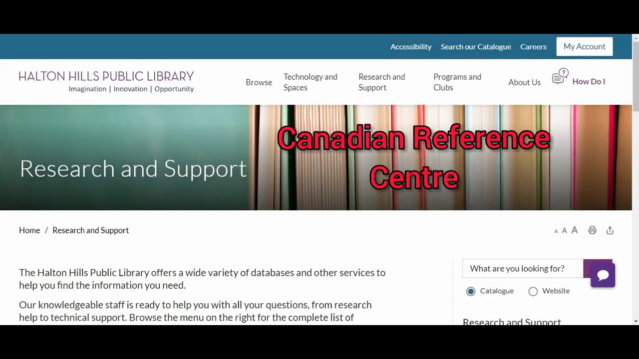 Getting Started With Canadian Reference Centre Youtube