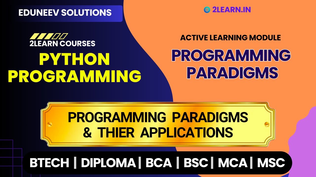 Programming Paradigms Programming Paradigms And Their Applications