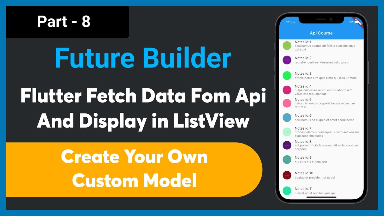 Part 8 Flutter Get Api Call With Null Safety Building List With